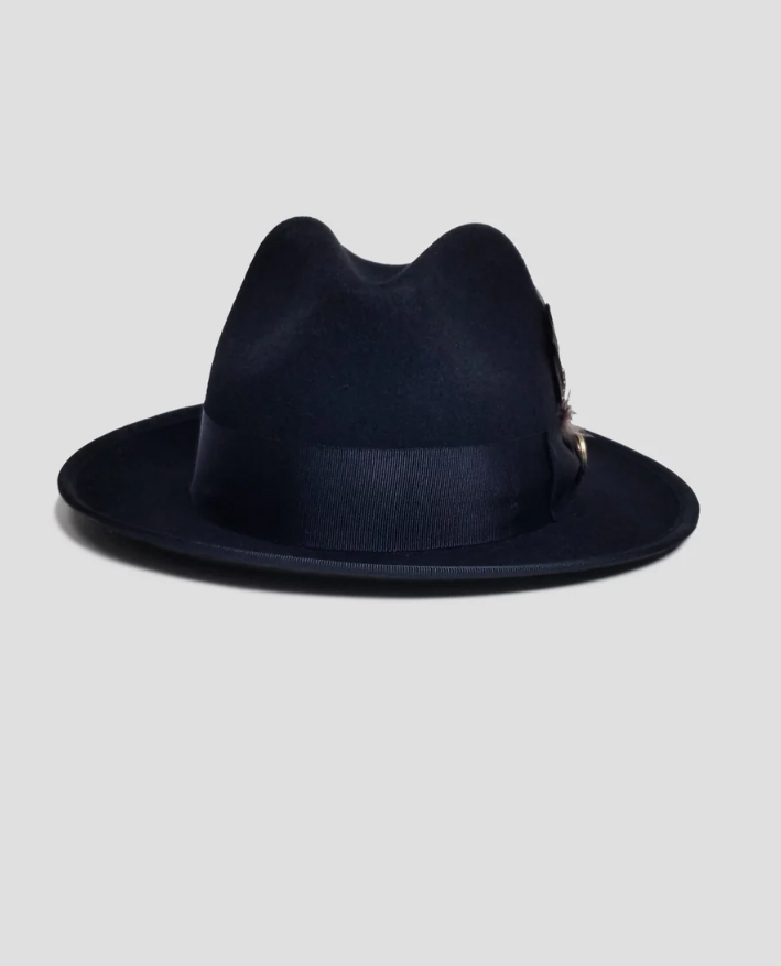 Mũ Phớt Fedora MZ Trilby – Đen - Manza Luxury